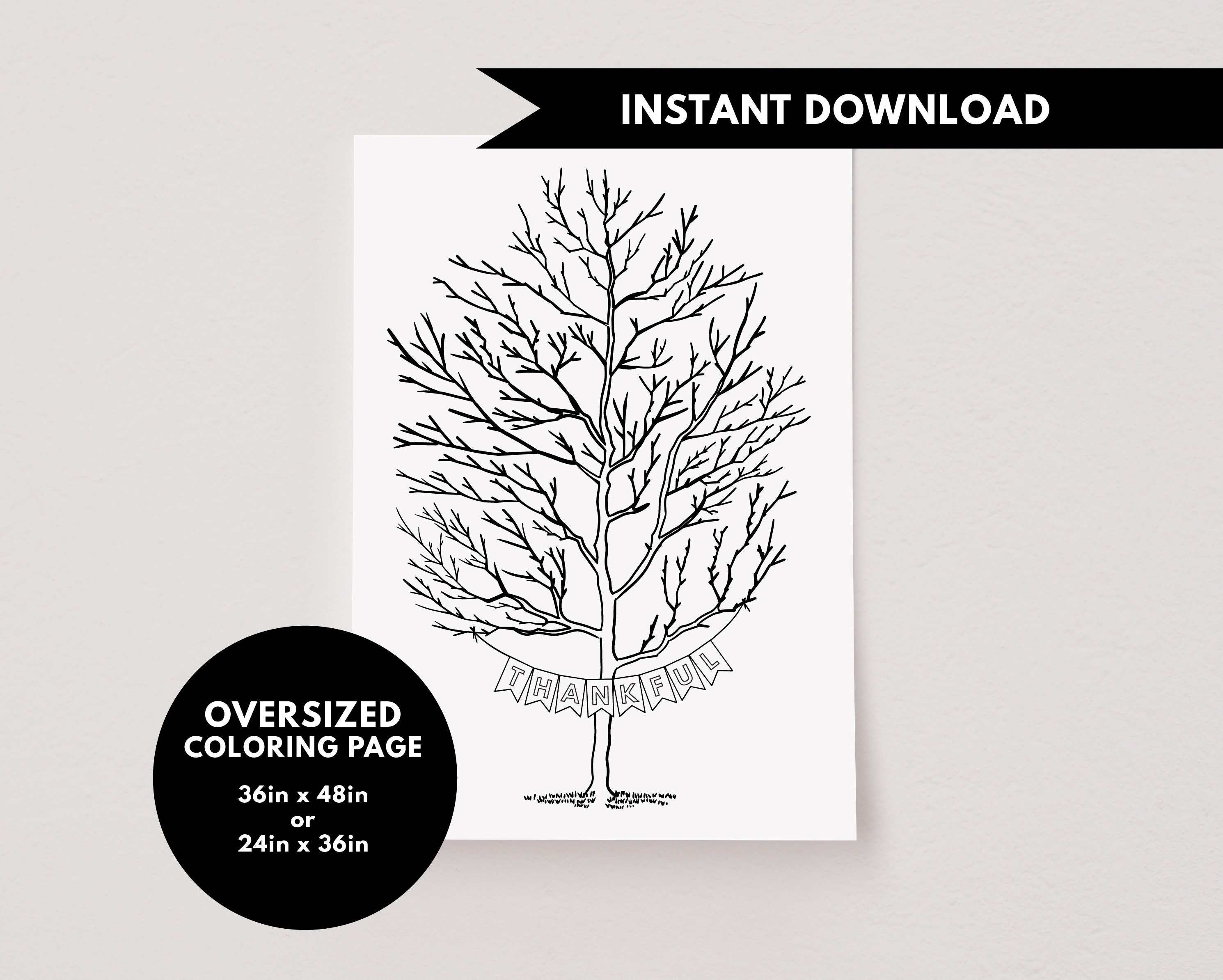 Gratitude Tree | Thanksgiving Coloring Sheets | Thankful Tree ...