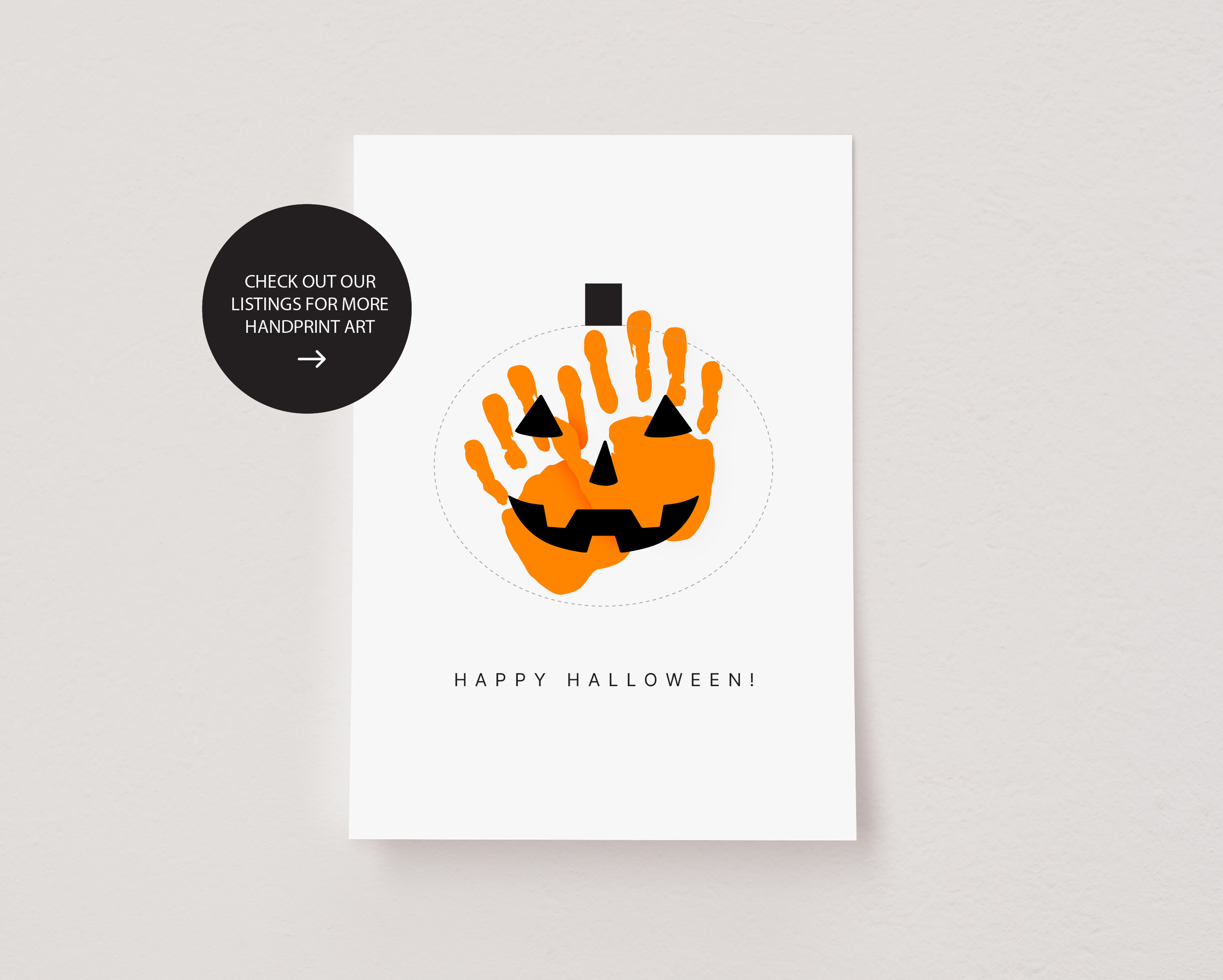 Spooky Halloween Handprint Art | Halloween Coloring Page | Halloween ...