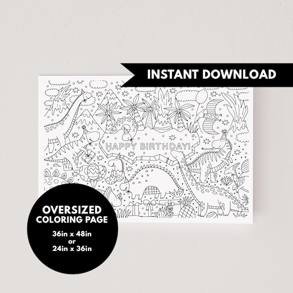 Christmas Numbered Advent Calendar for Kids Giant Coloring Page Giant ...