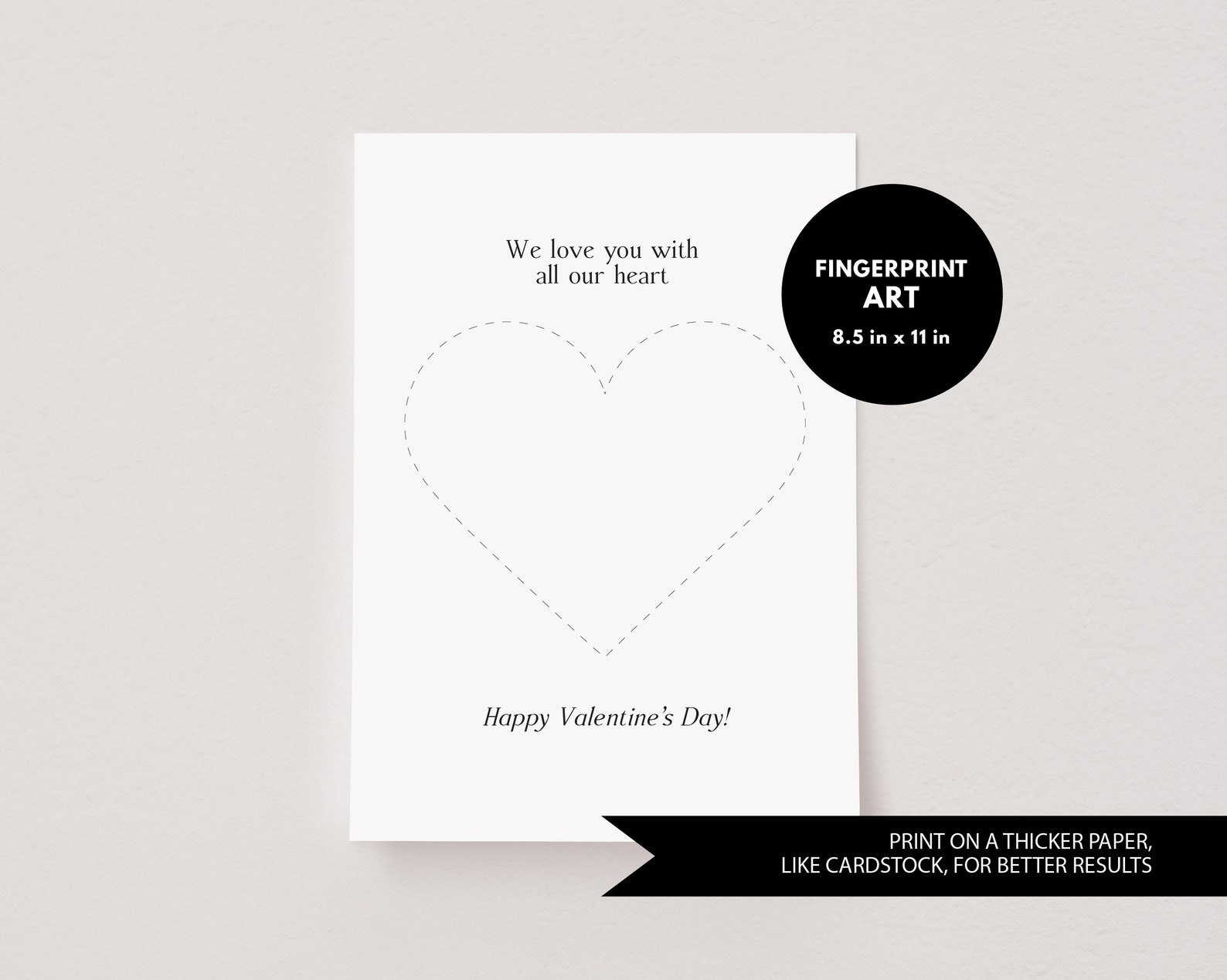 Valentine's Day Heart Fingerprint Art | Preschool Valentines | Class ...