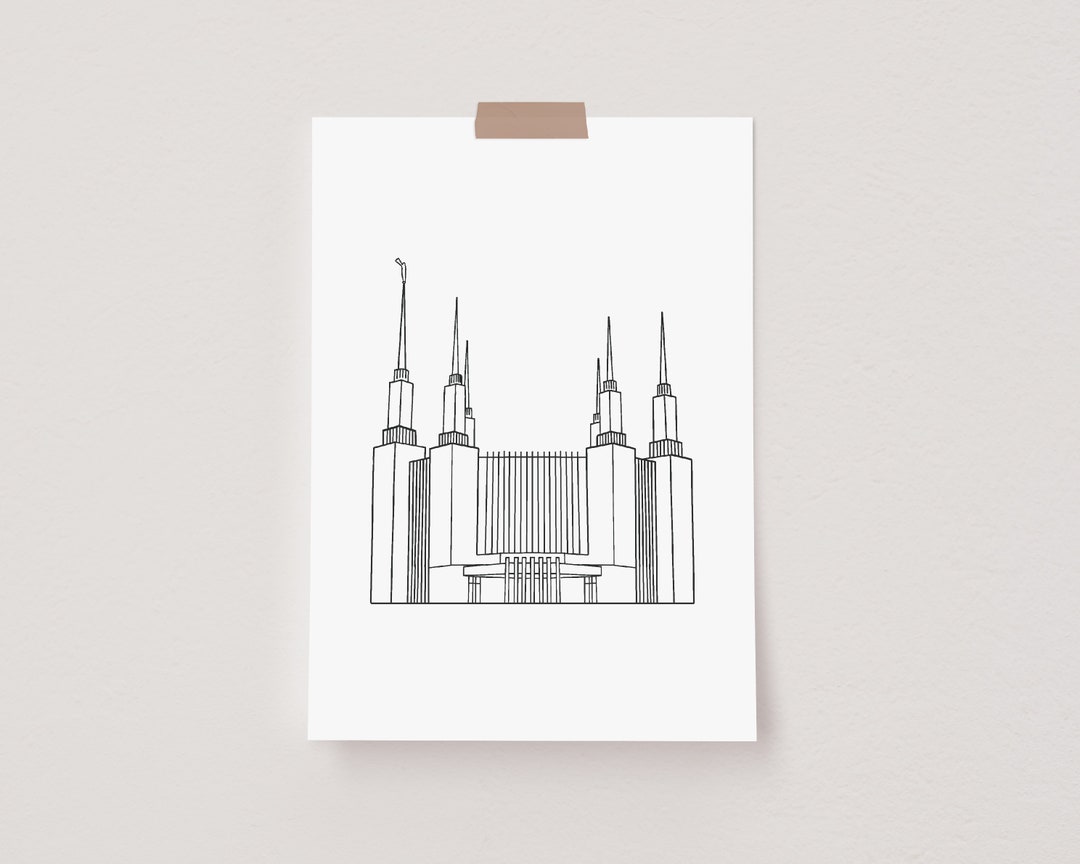 Washington DC Temple LDS Coloring Pages | LDS Conference | General ...