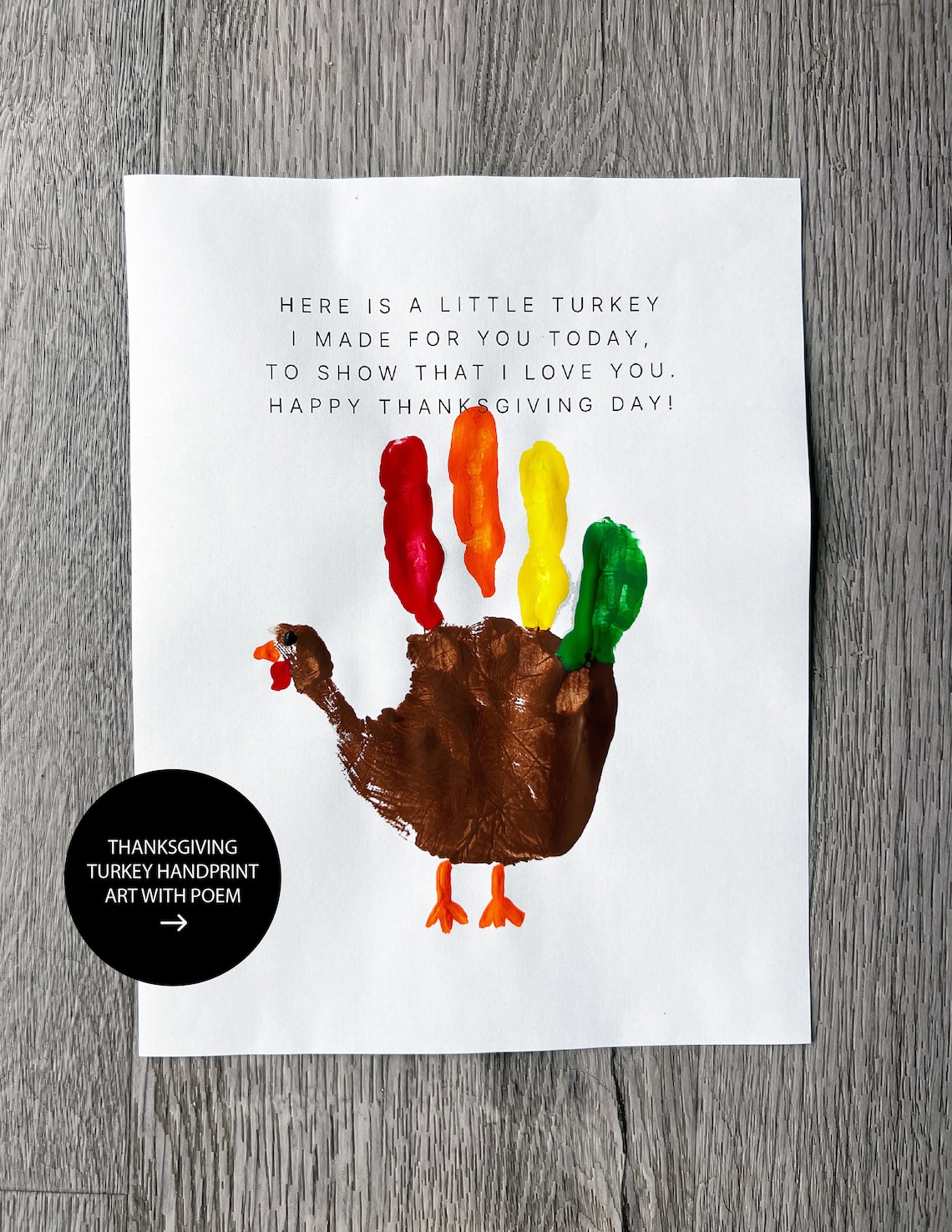 Thanksgiving Turkey Poem Handprint Art | Thanksgiving Coloring Sheets ...