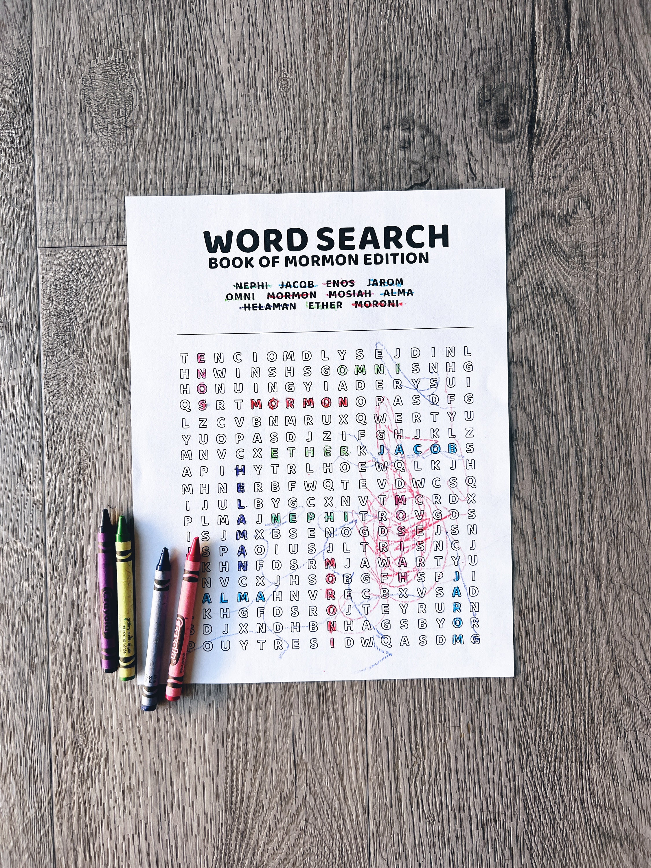 LDS Conference Word Search | General Conference Packet | LDS Coloring ...