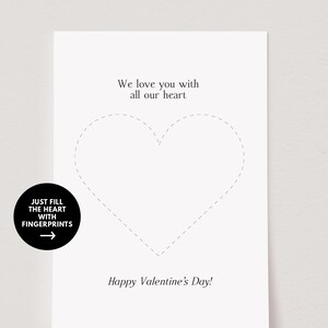 Valentine's Day Heart Fingerprint Art | Preschool Valentines | Class ...