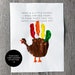 Gratitude Tree Fingerprint Art | Thanksgiving Turkey Handprint Art ...