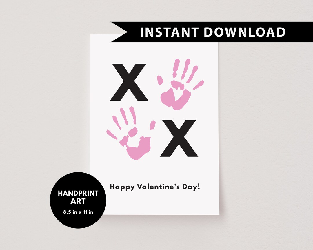 Valentine's Day XOXO Handprint Art | Preschool Valentines | Class ...