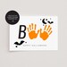 Spooky Halloween Handprint Art | Halloween Coloring Page | Halloween ...