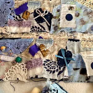 Handmade Snippet Roll Fabric Slow Stitch - Etsy