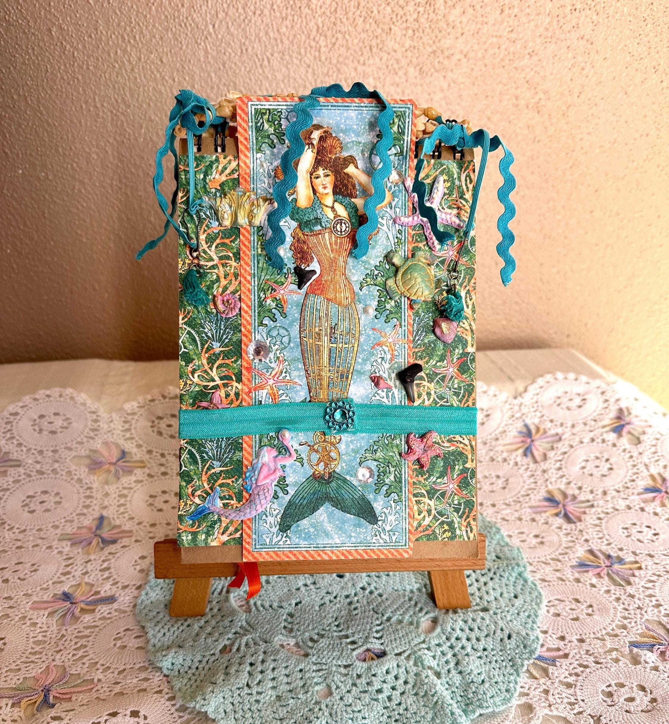 Handmade Junk Journal Mermaid Theme - Etsy