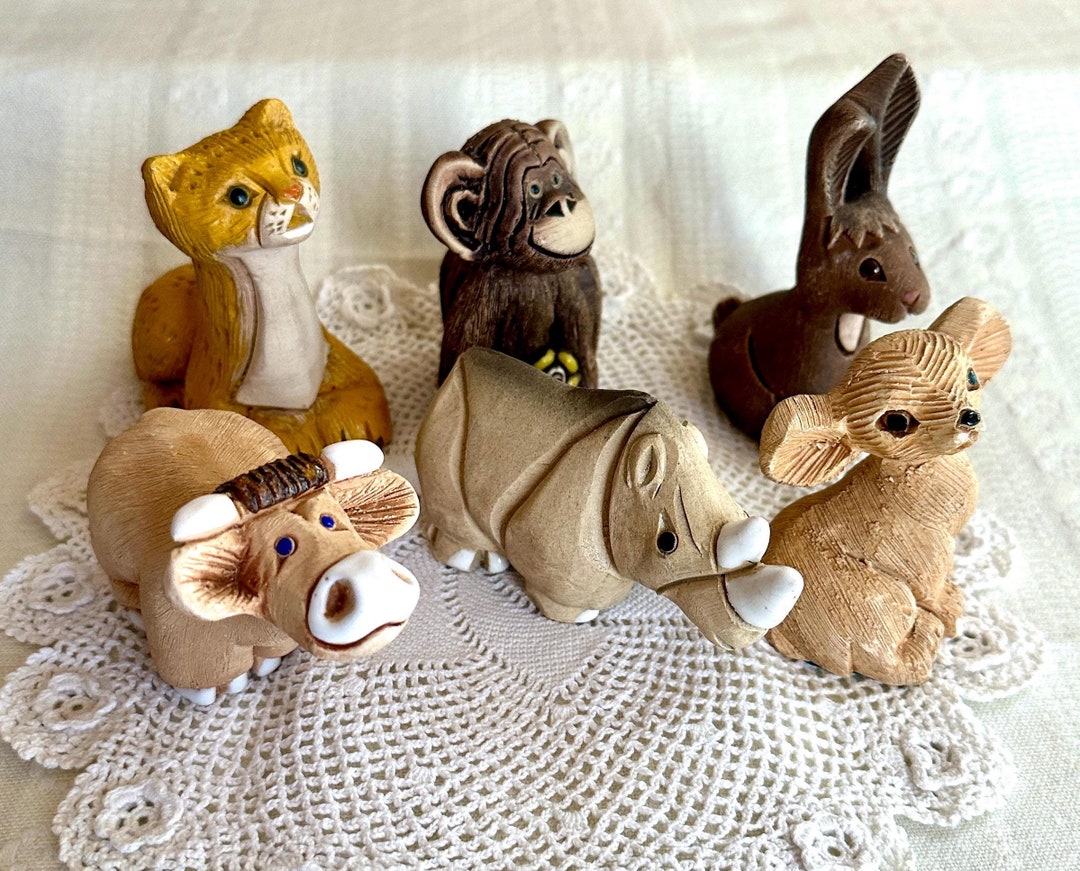 Vintage Artesania Rinconada Animals Pottery Uruguay - Etsy