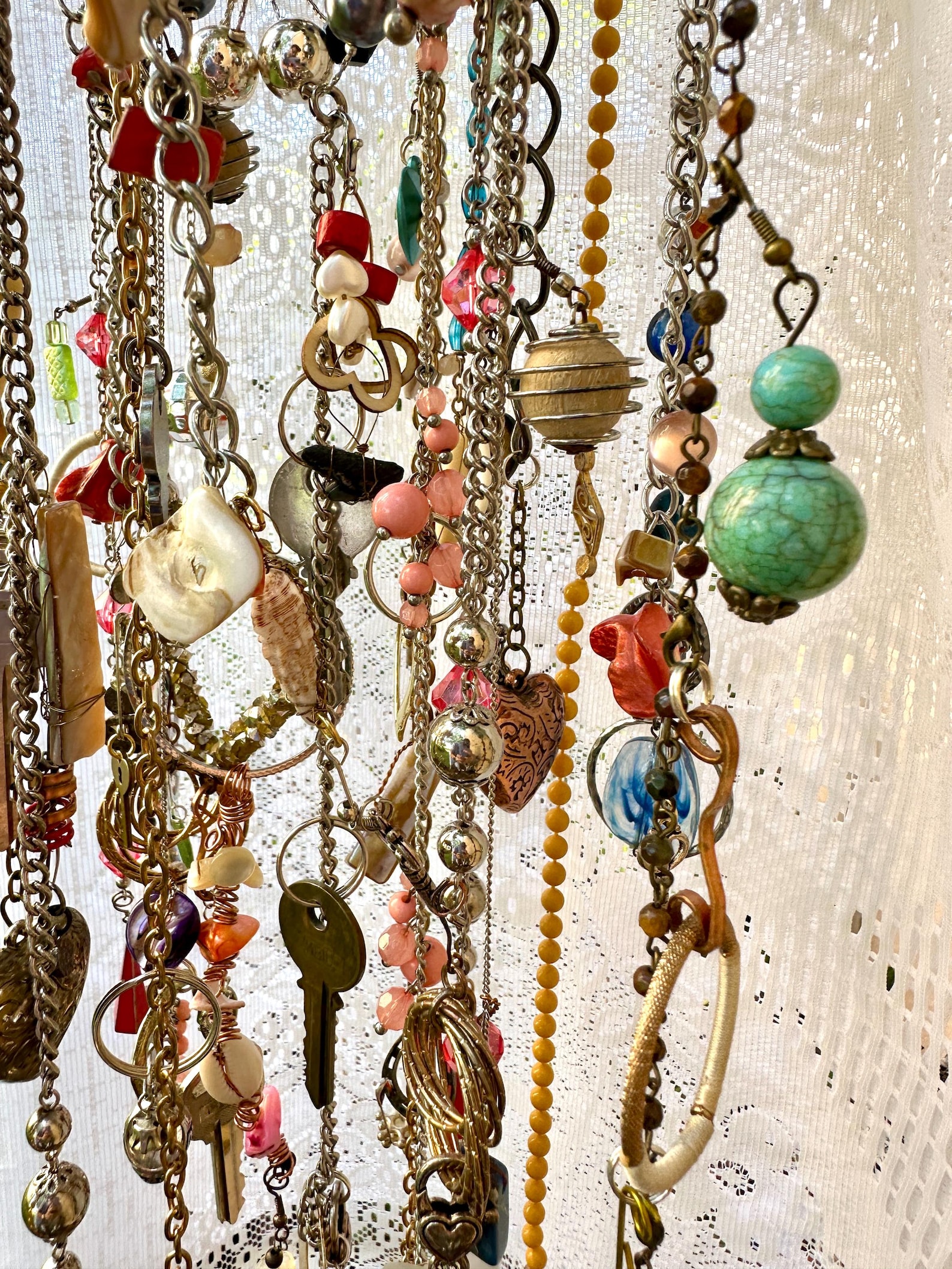 Handmade Wind Chimes Key to My Heart 7 - Etsy