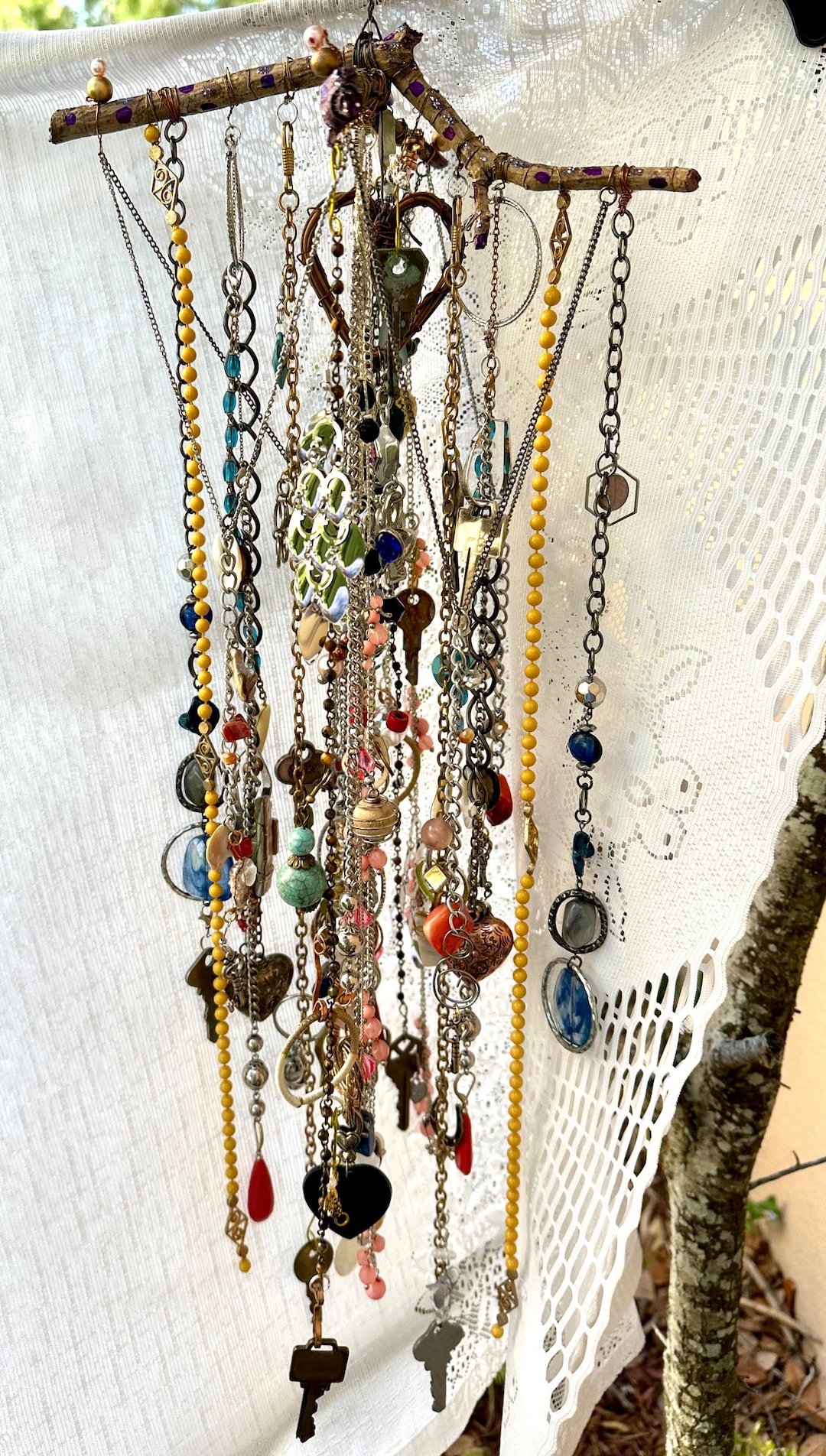 Handmade Wind Chimes Key to My Heart 7 - Etsy