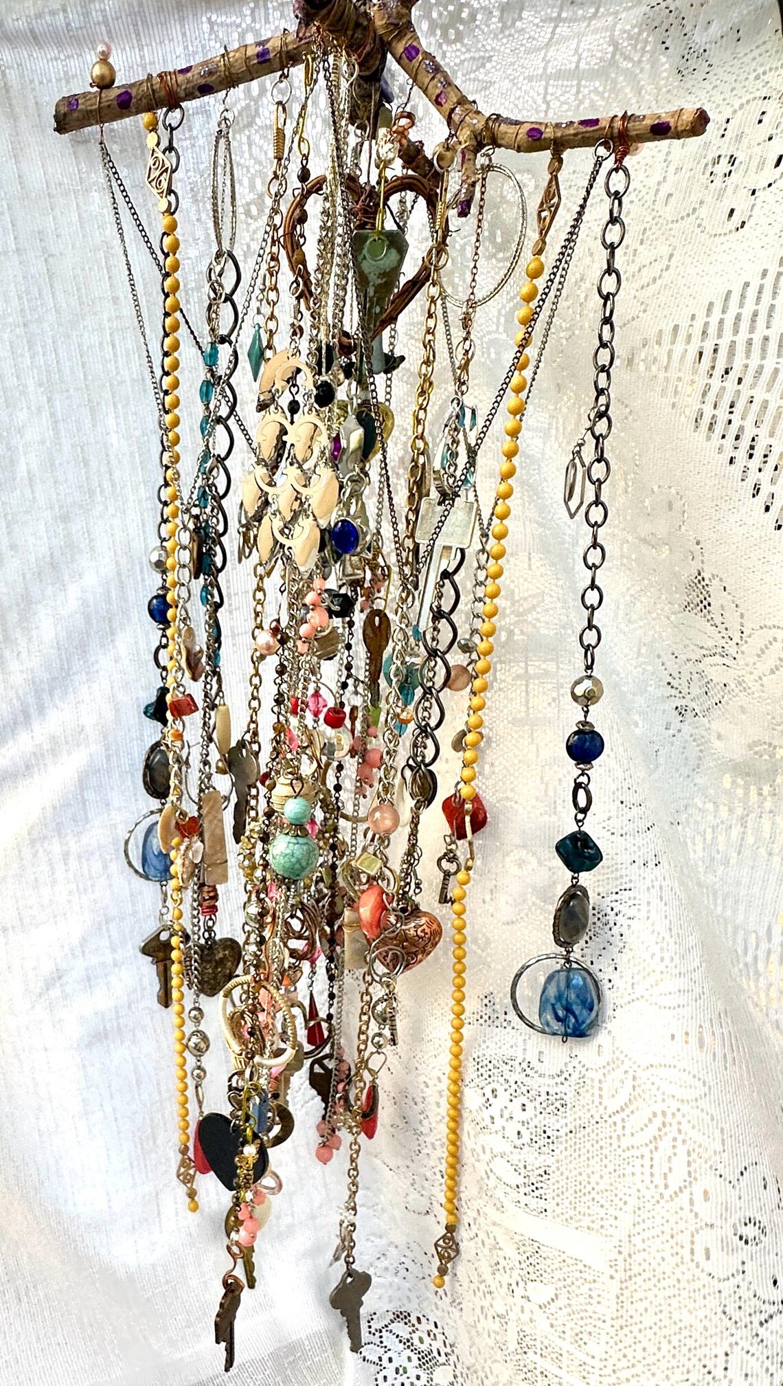 Handmade Wind Chimes Key to My Heart 7 - Etsy