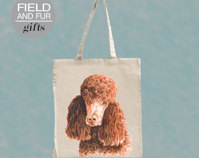 Standard Red Poodle Tote Shopping Bag - Etsy