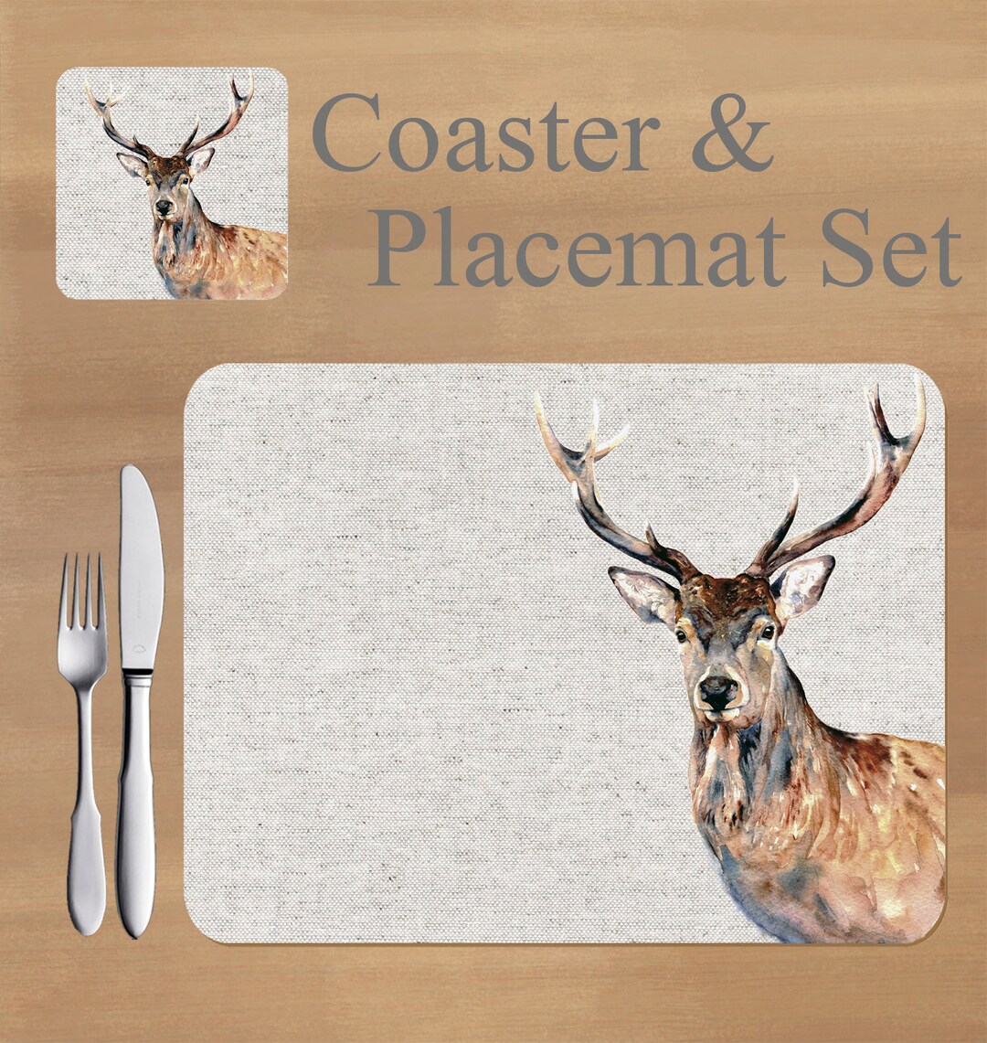 Montgomery, Placemat and Coaster Set, Featuring Artwork by Jane Bannon ...