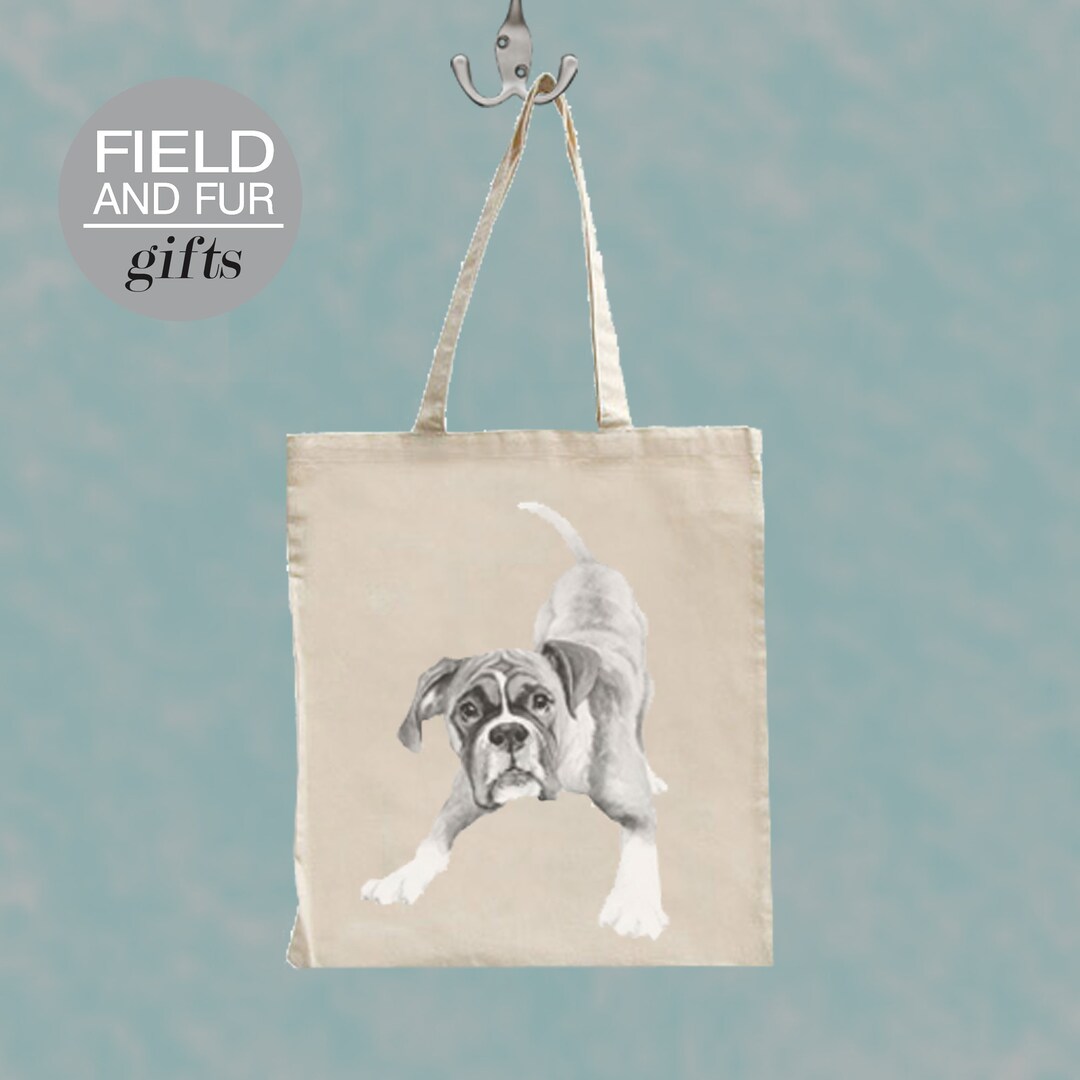 Boxer Tote Shopping Bag - Etsy