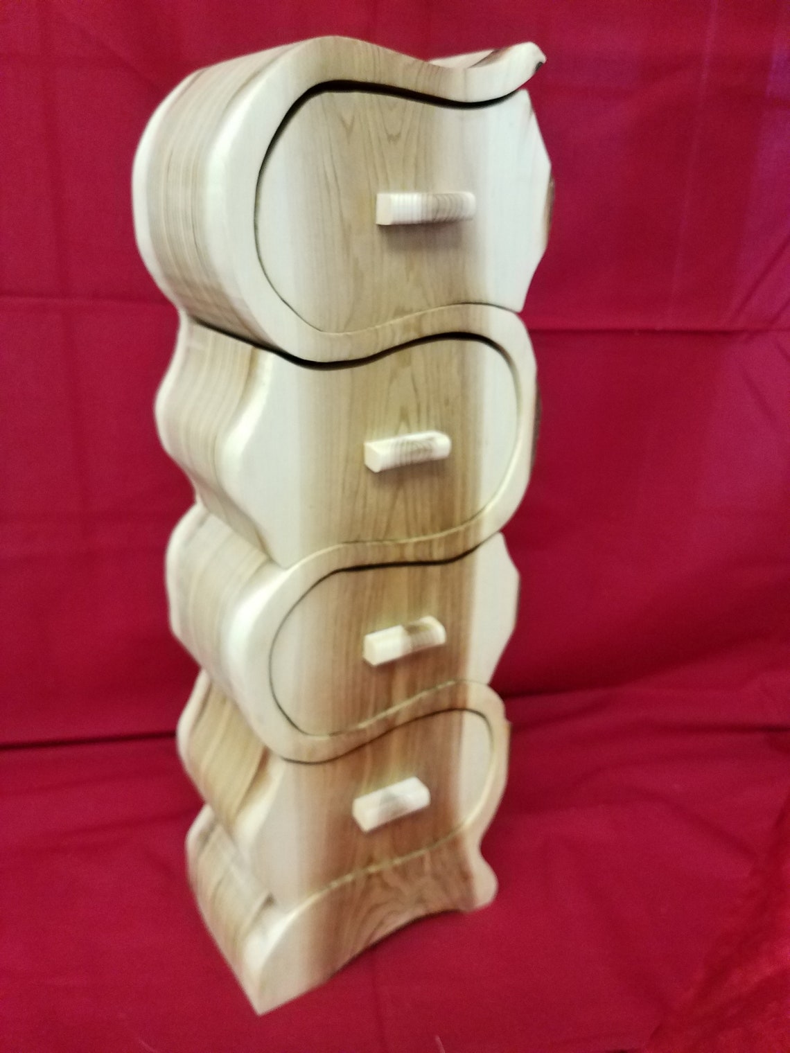 Rustic Live Edge Cedar 4 Drawer Band Saw Jewelry Box - Handcrafted - Etsy