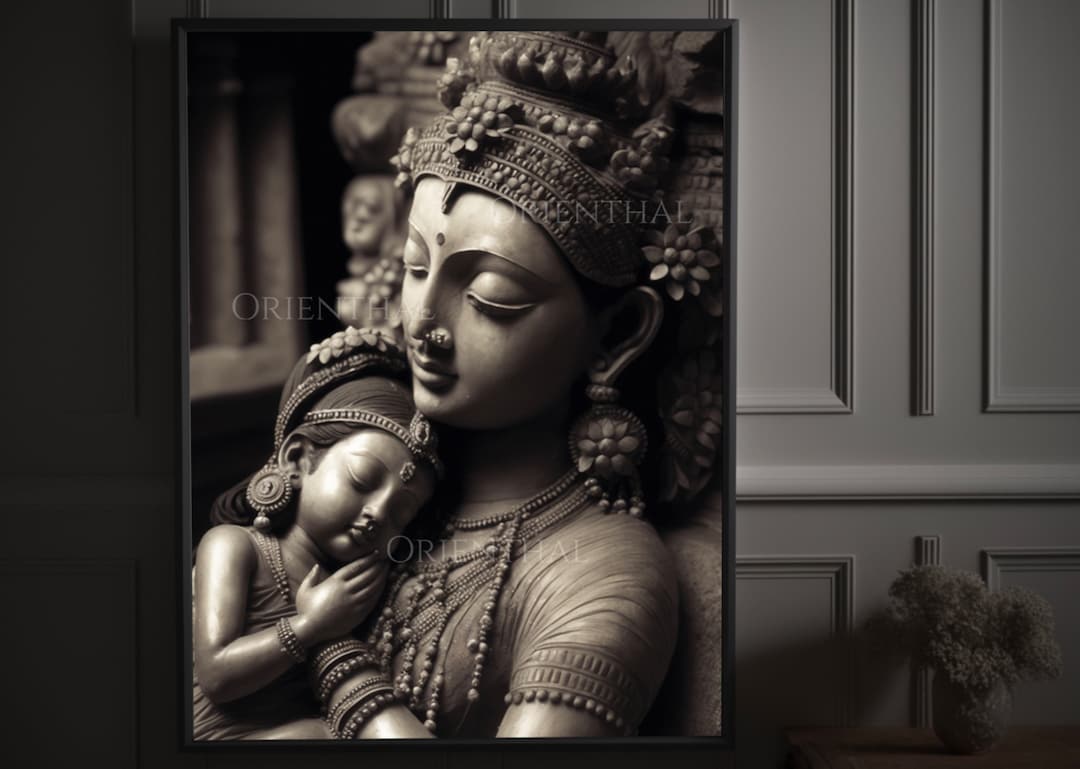 Amma Poster Digital Black and White Digtal Printable Photography ...