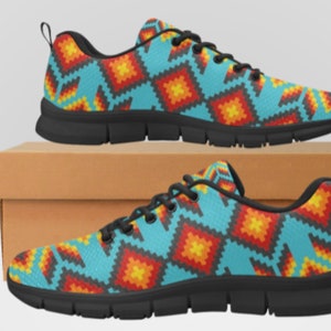 Native American Print Woman's Shoes/sneakers Tribal by Street 101 ...