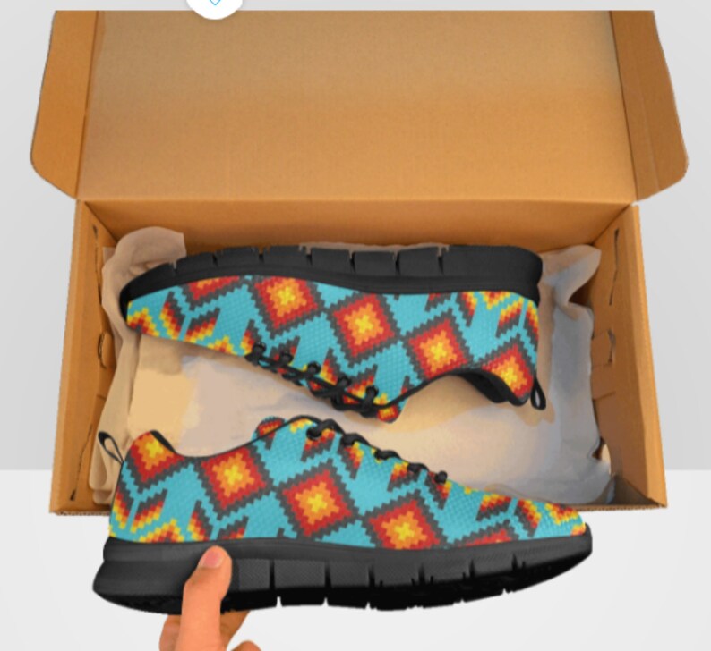 Native American Print Woman's Shoes/sneakers Tribal by Street 101 ...
