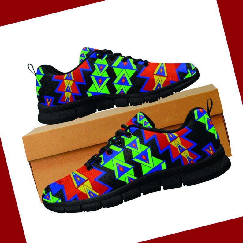 Native American Print Woman's Shoes/sneakers Tribal by Street 101 ...