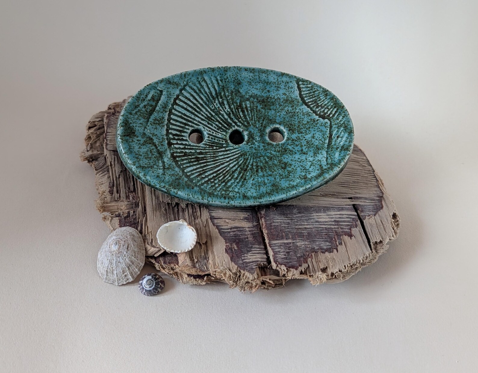 Ceramic Soap Dish With an Embossed Fossil Design. - Etsy