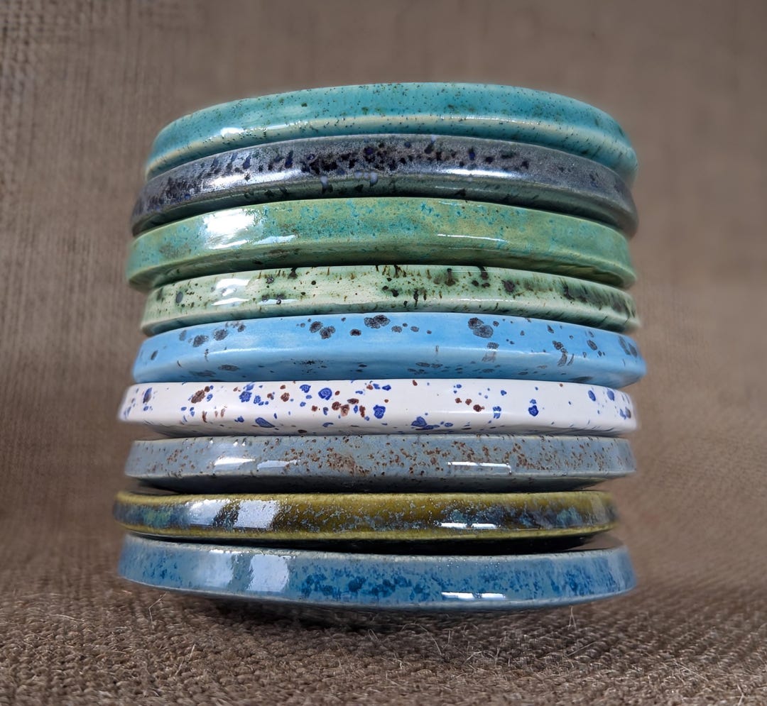 Circular Soap Dish - Coastal Colours - Etsy