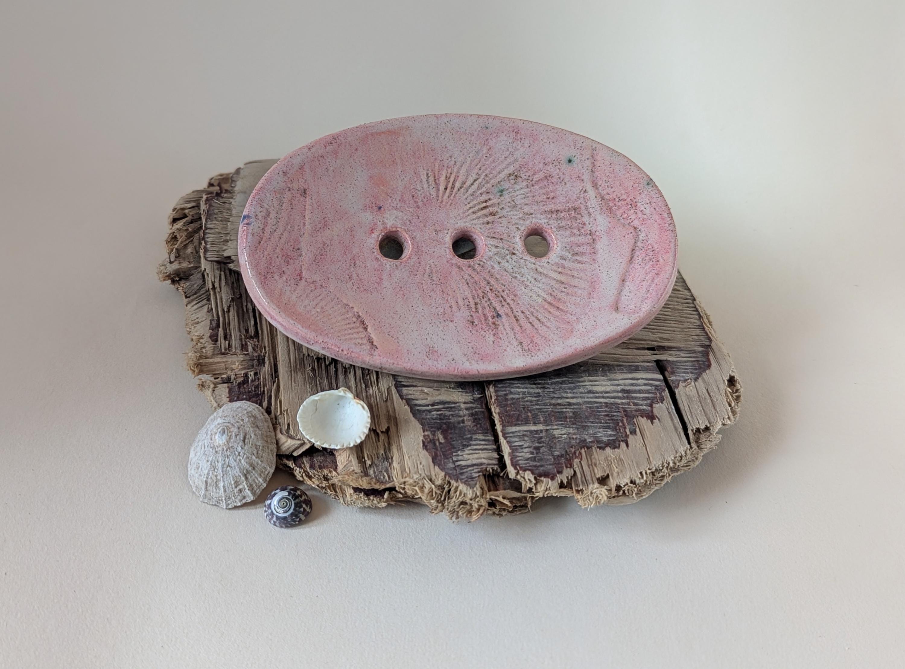 Ceramic Soap Dish With an Embossed Fossil Design. - Etsy