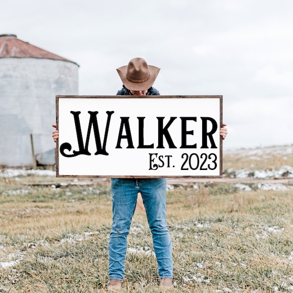 Western Family Name - Etsy