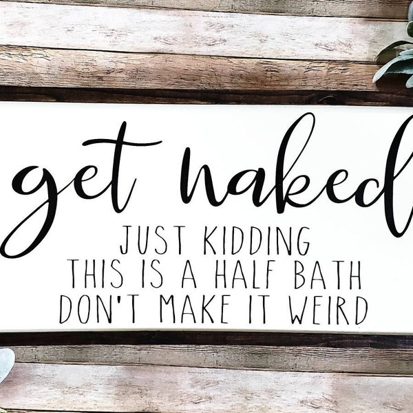 Half Bath Sign - Etsy