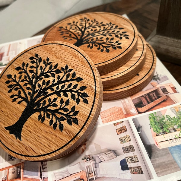 Tree of Life Coaster - Etsy