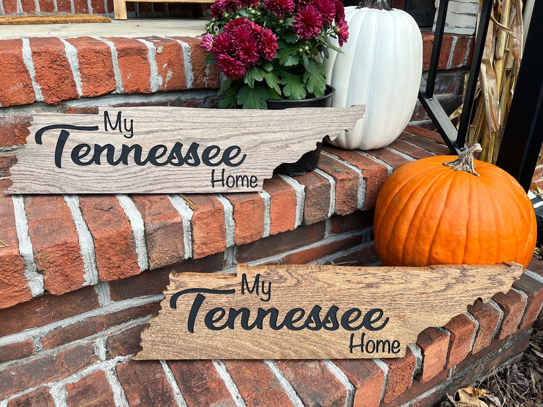 My Tennessee Home Wooden Engraved Sign - Etsy