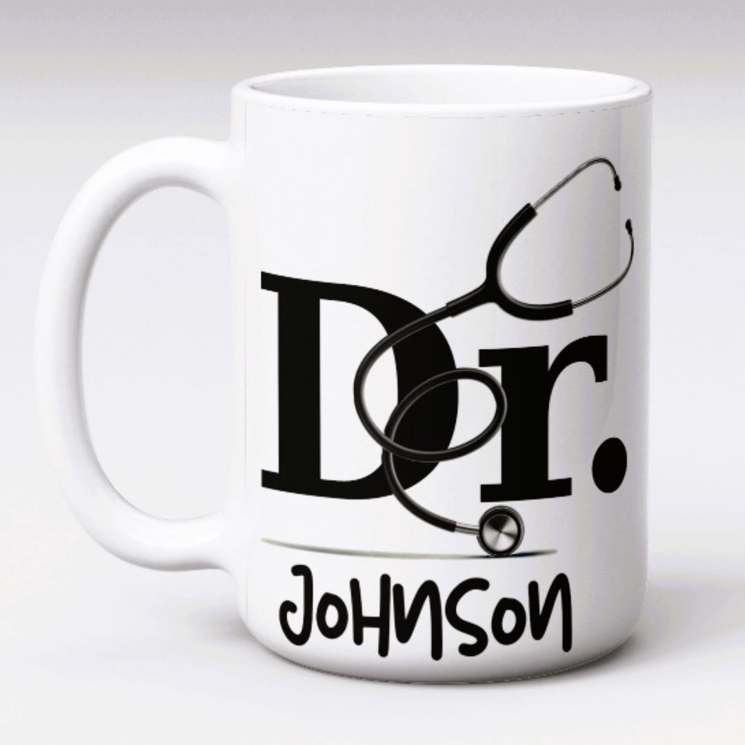 Personalized Doctor Ceramic Mug, Custom Medical Gift Coffee Cup ...
