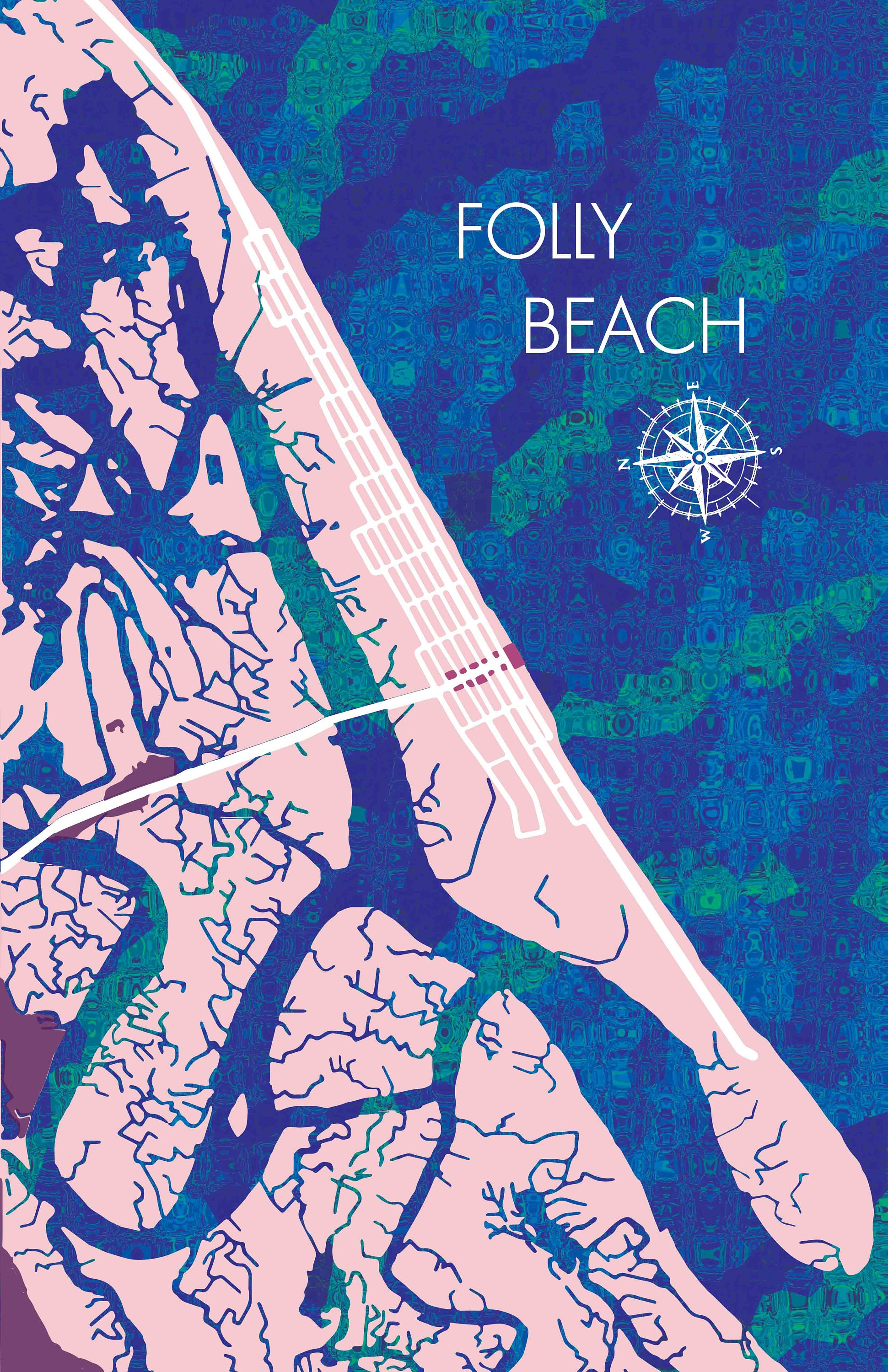 Folly Beach Art Map Print Poster - Il Fullxfull.1578005384 8rpn folly beach map