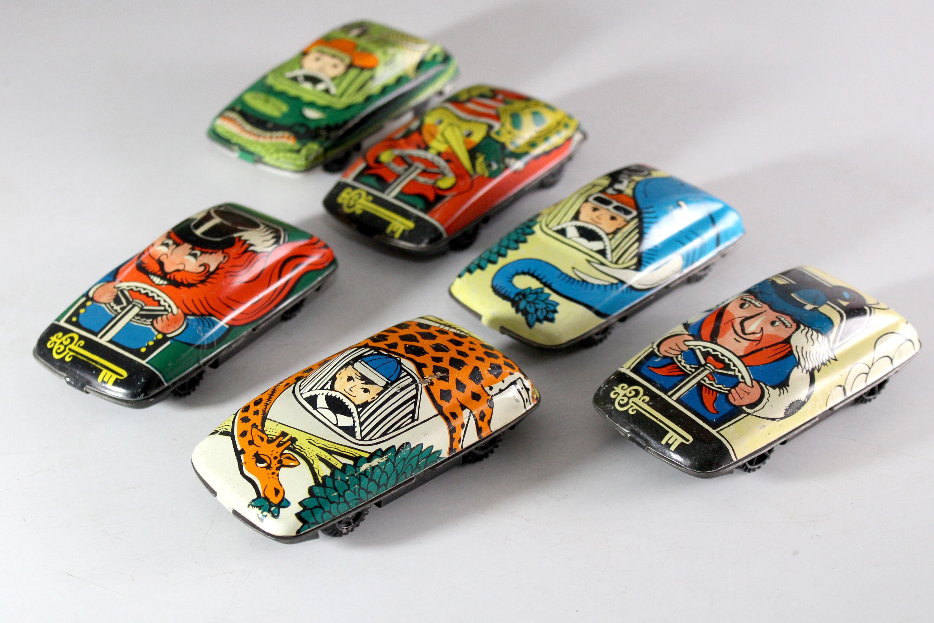 Vintage Tin Toy CARS Set Soviet USSR Old Russian Toys Collectible ...