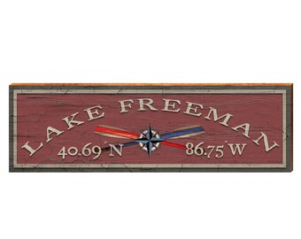 Indiana Lake Sign - Etsy