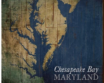 Wooden Chesapeake Bay Sign - Etsy