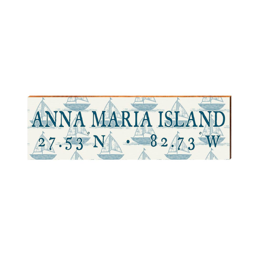 Anna Maria Island, Florida Wooden Sign Wall Art Print on Real Wood - Etsy