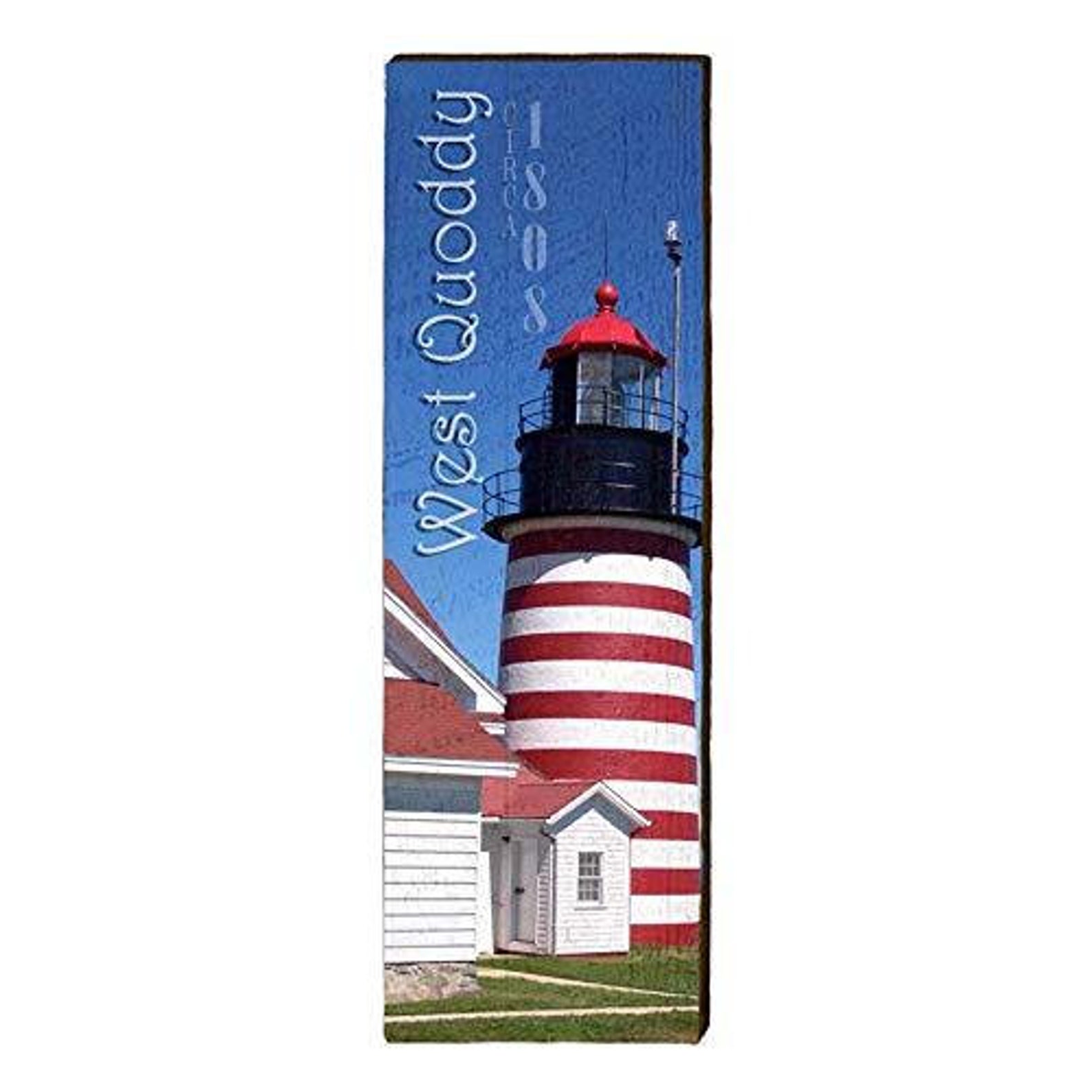 West Quoddy Lighthouse Home Decor Art Print on Real Wood - Etsy