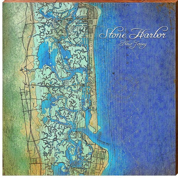 Stone Harbor Map Art - Etsy