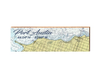 Port Austin 1875 Old Town Map With Homeowner Names - Etsy