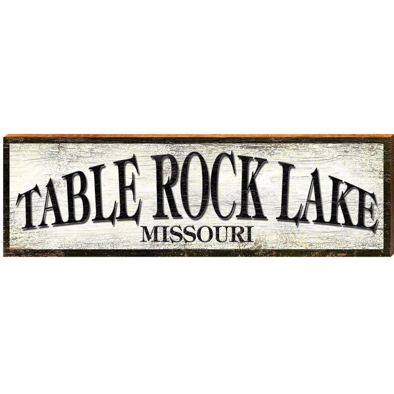 Table Rock Lake Missouri Black & White Sign CAM4 - Etsy