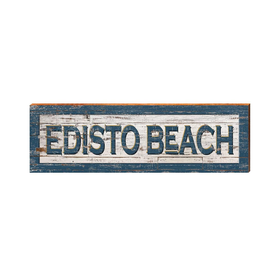 Edisto Beach Shabby Sign | Real Wall Art Print | Wall Art Print on Real ...