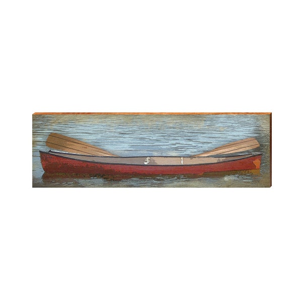 Red Canoe - Etsy