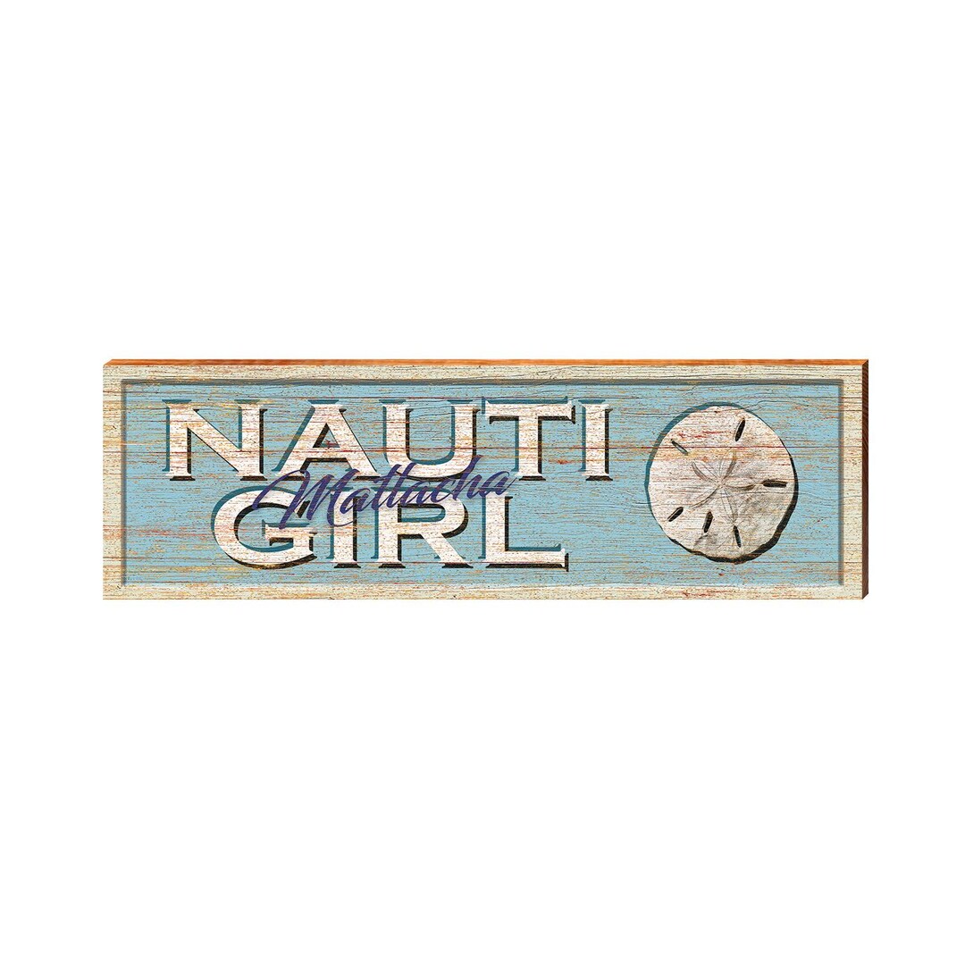 Matlacha Nauti Girl Sign | Wall Art Print on Real Wood - Etsy