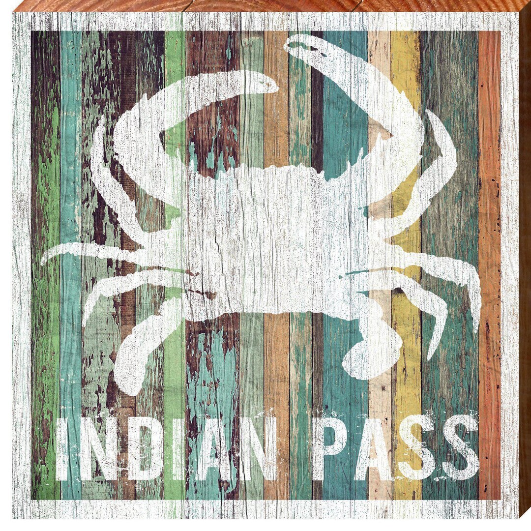 Indian Pass Crab Orange Boards | Wall Art Print on Real Wood - Etsy