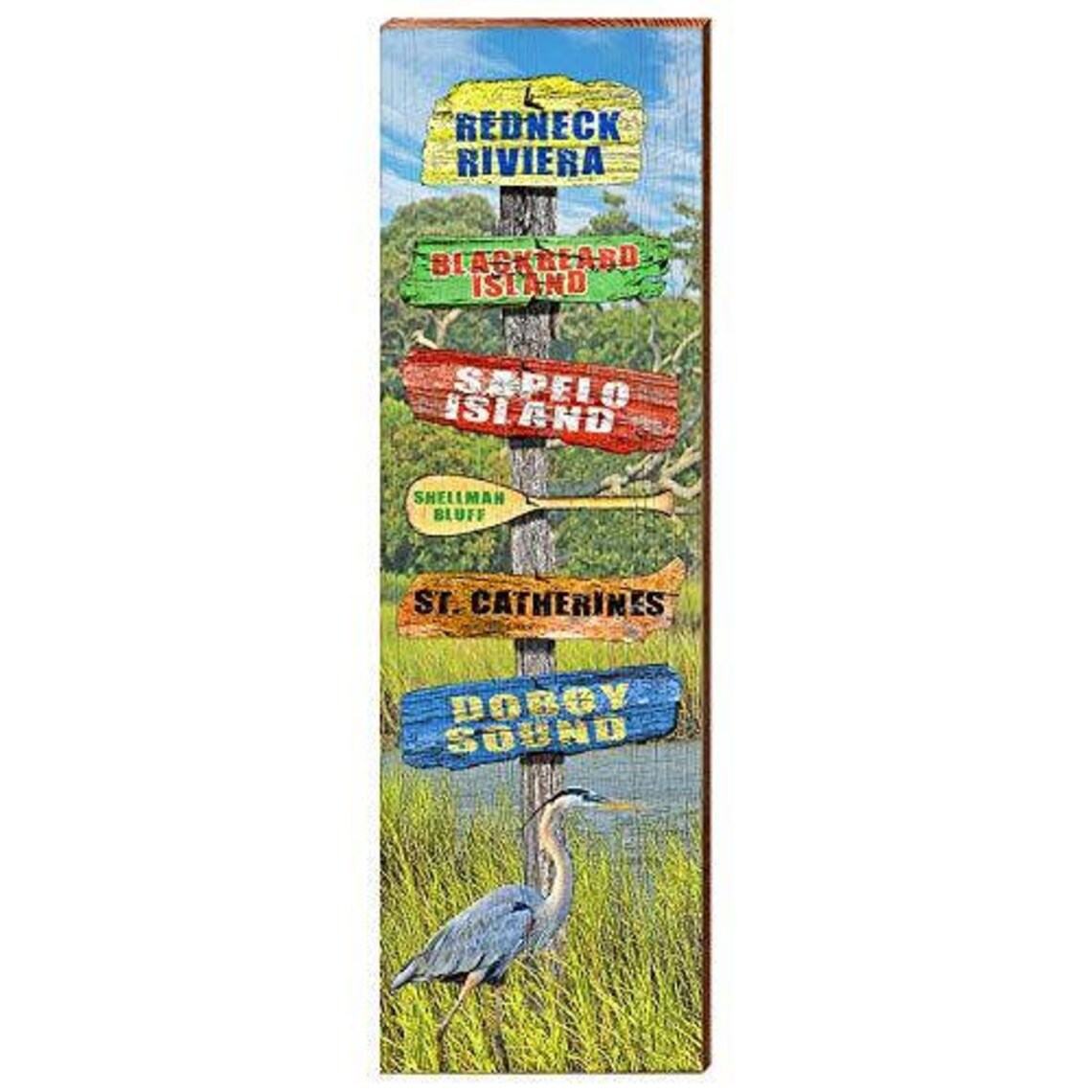 Redneck Riviera Mash Directional Sign Home Decor Art Print on | Etsy