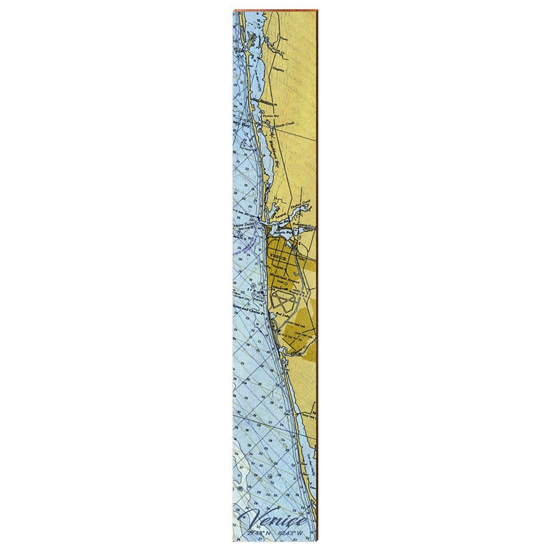 Venice, Florida Navigational Chart Vertical Large | Size: 9.5" X 60 ...