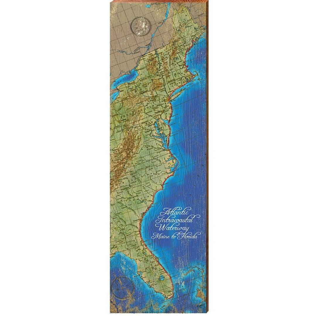 Atlantic International Waterway Map - Etsy