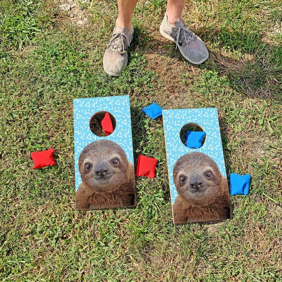 Handsome Sloth Fun Size Mini Cornhole Set | Etsy